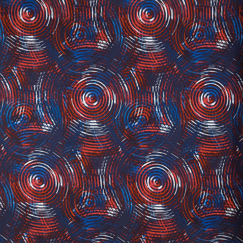 Circle Play - Circle Red White Blue 108" Wide Backing | Color Pr...